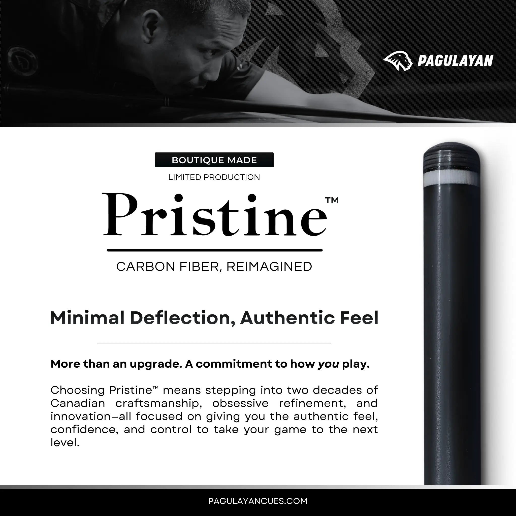 Pagulayan Pristine Carbon Fiber Pool Cue Shafts